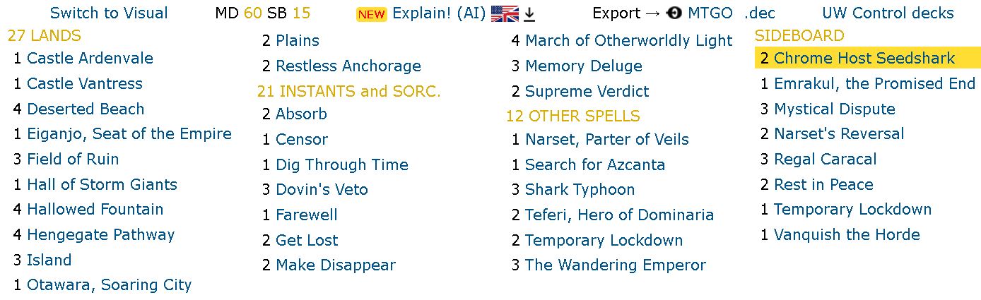 How to Construct the Optimal Sideboard for Azorius Control in Pioneer ...